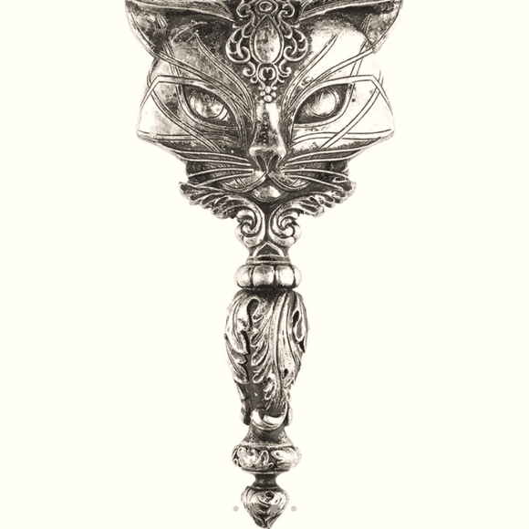 Bath & Body | Cat Gothic Hand Mirror | Poshmark